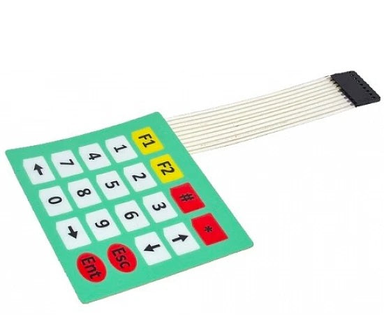 4×5 Matrix Array 20 Key Membrane Switch Keypad Keyboard Fastbit Embedded