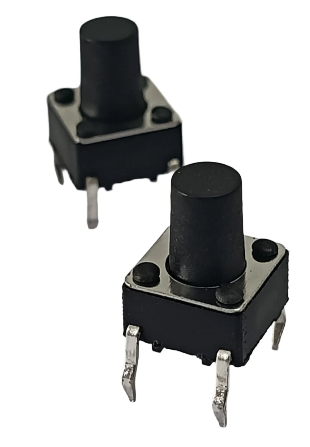 6mm Round Button Direct Insert SPST Tactile Switch (Pack Of 5)